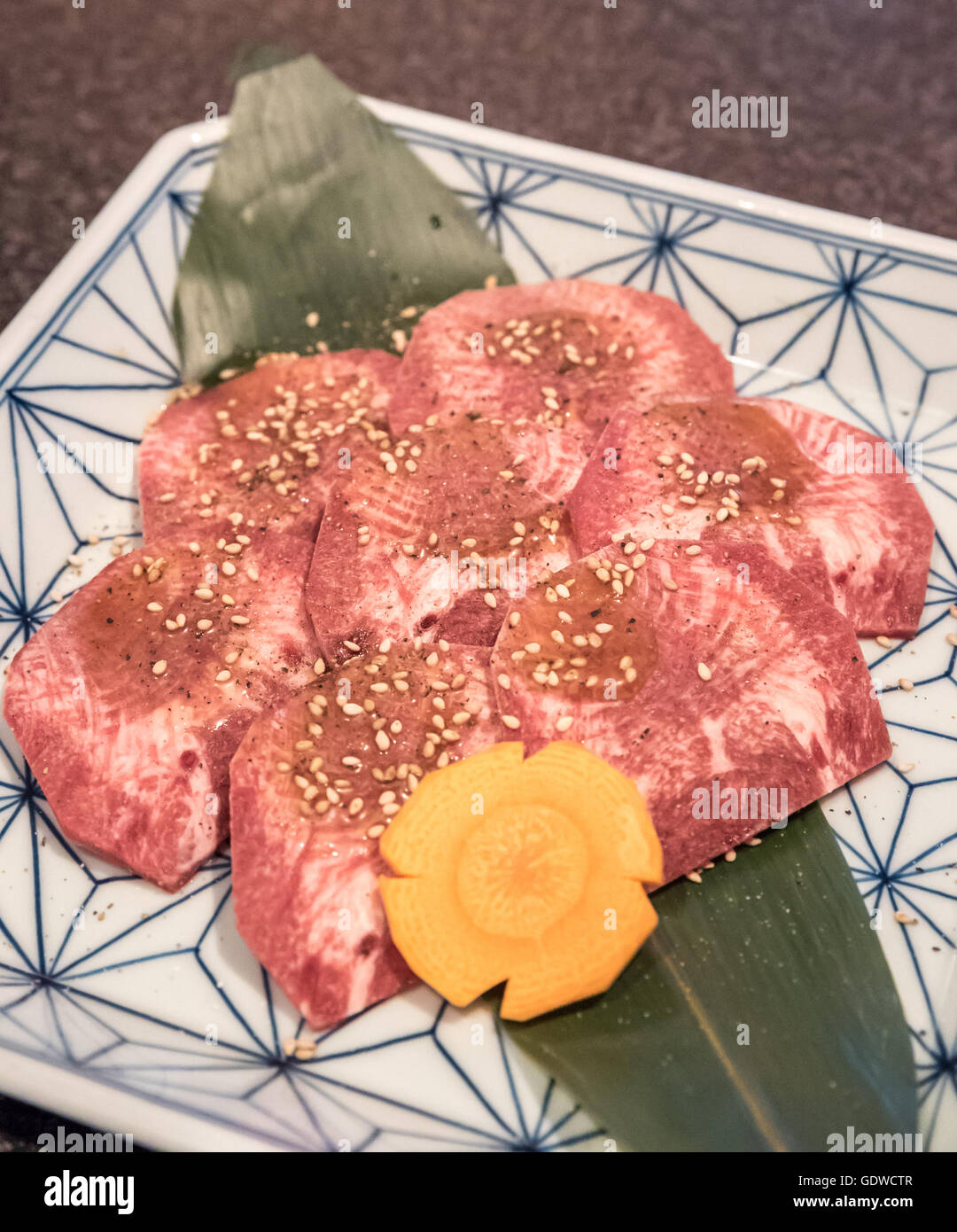 wagyu beef rib premium Japanese meat BBQ yakiniku Stock Photo - Alamy