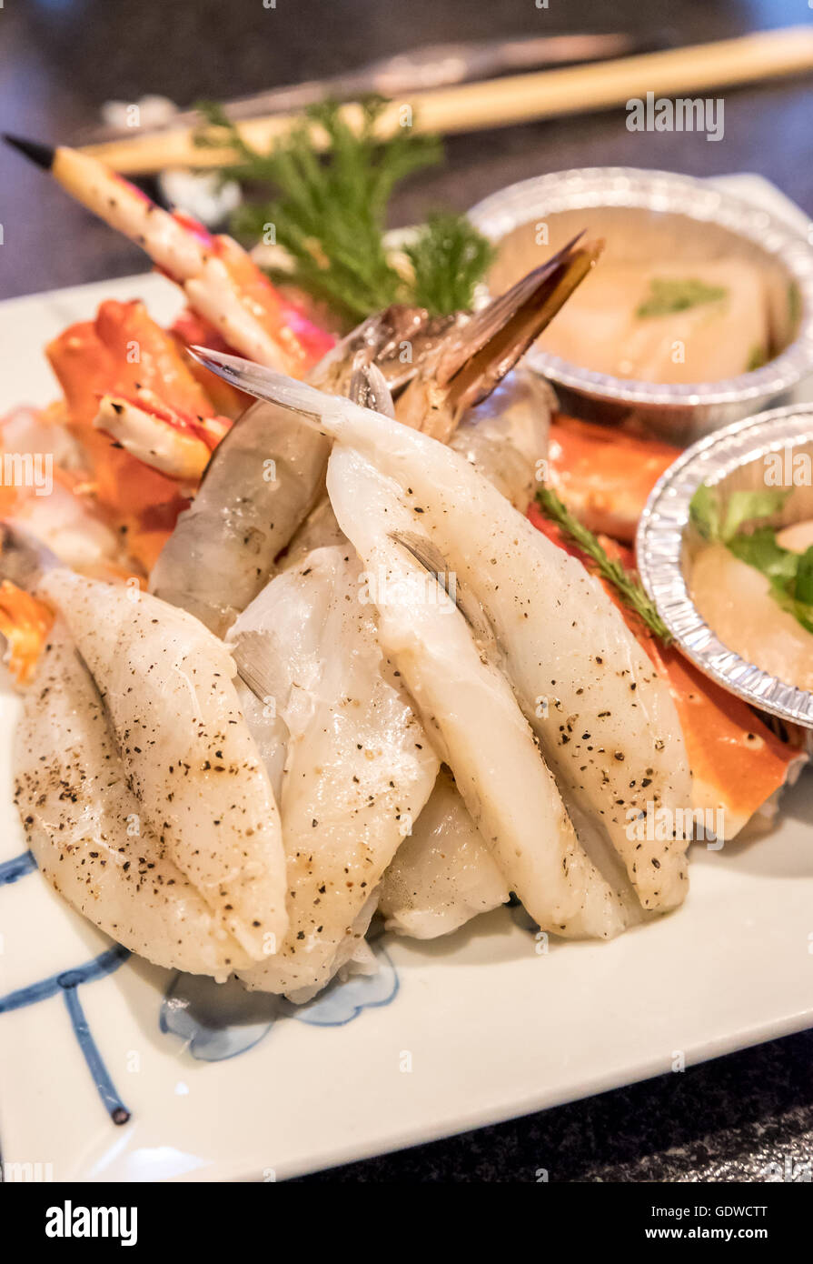 Fresh seafood at the japanese hi-res stock photography and images - Alamy