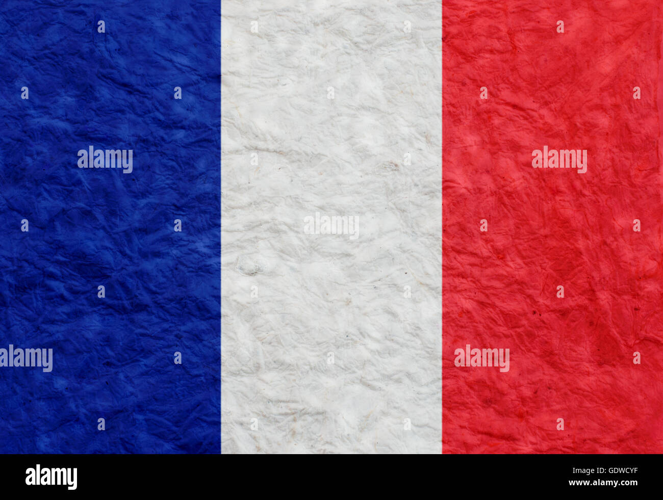 Paper style flag of France Stock Photo - Alamy