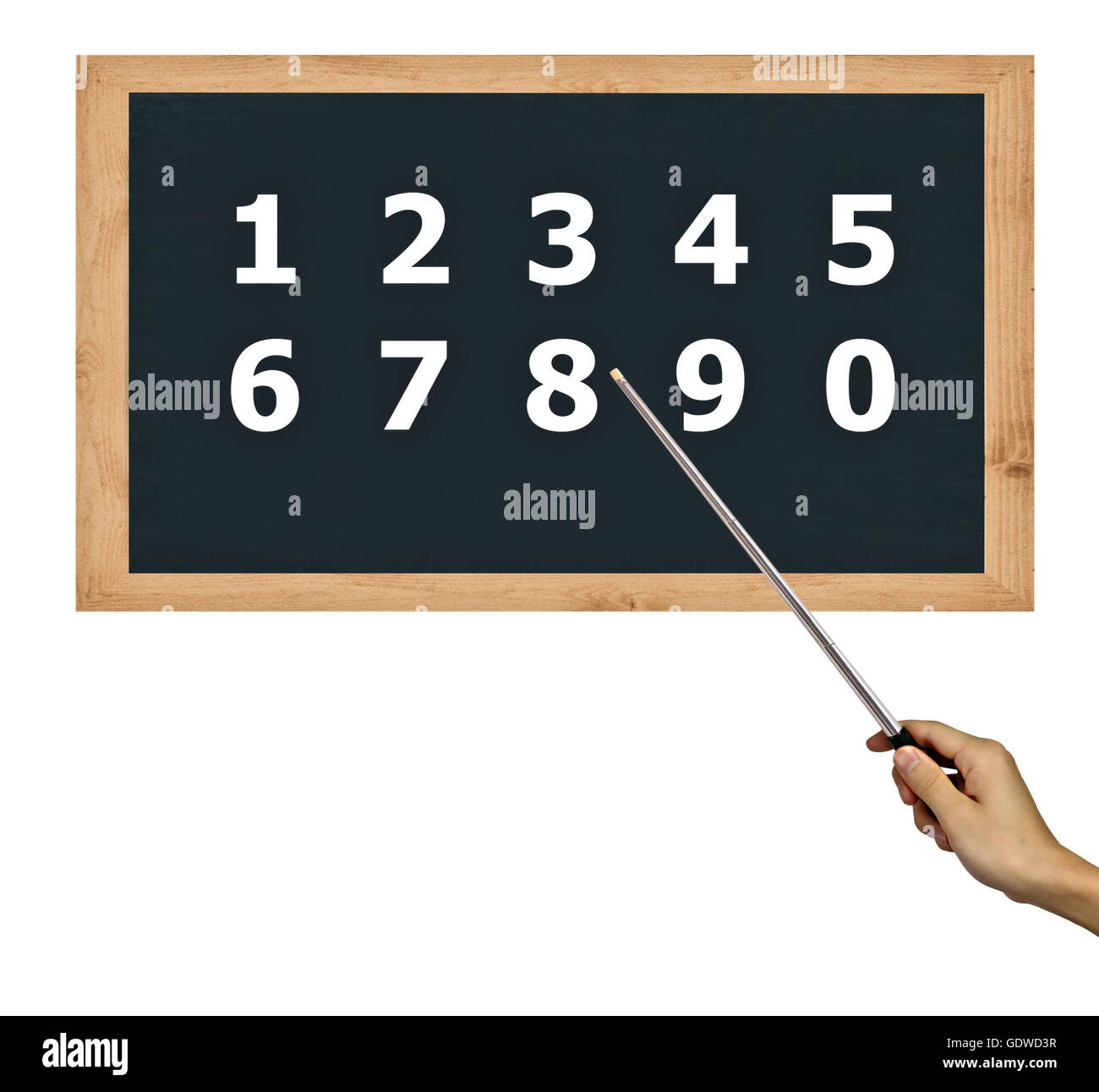 blackboard for abc alphabet learning and Hand holding pointer Stock ...