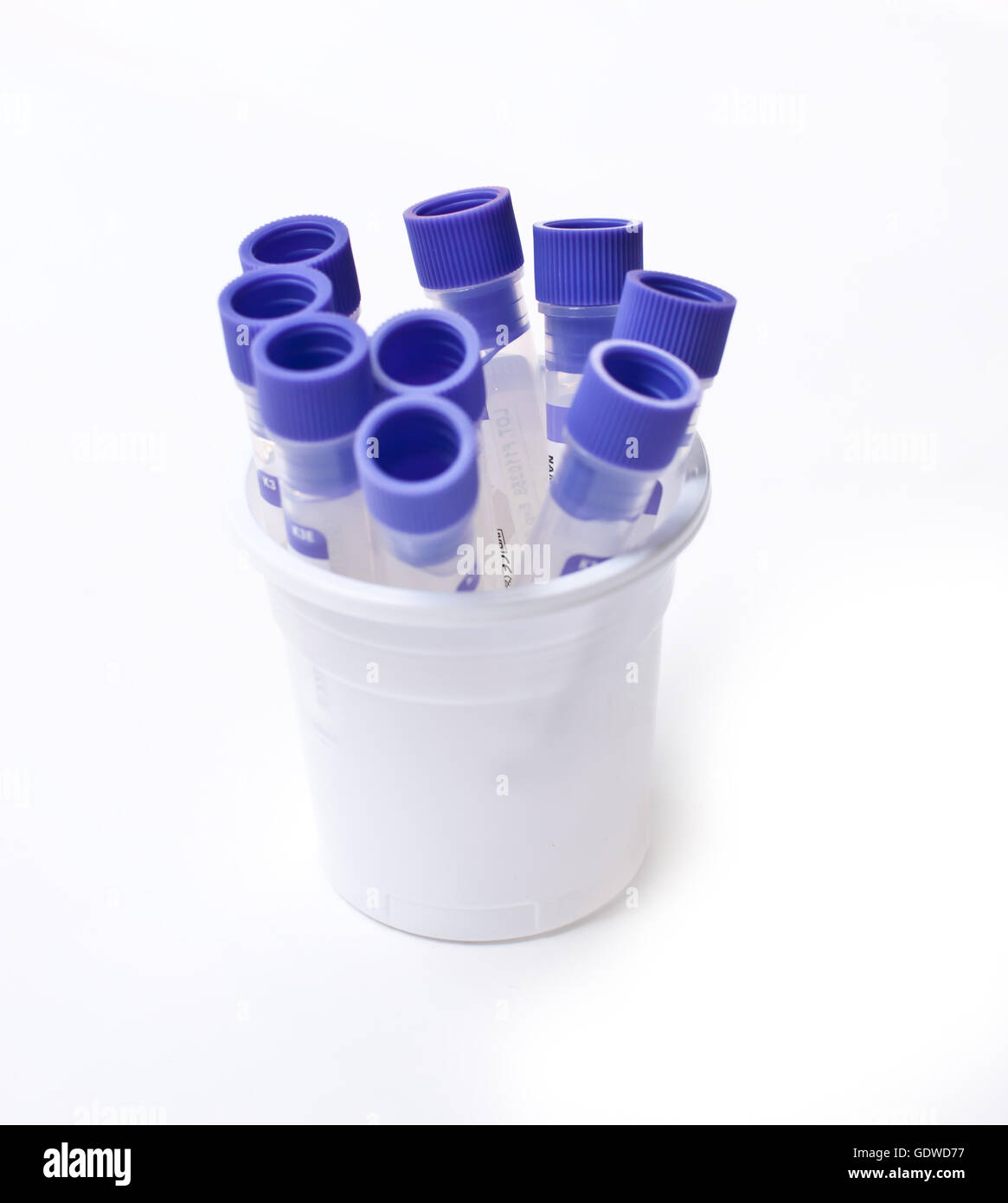 test tubes isolated on white background Stock Photo - Alamy