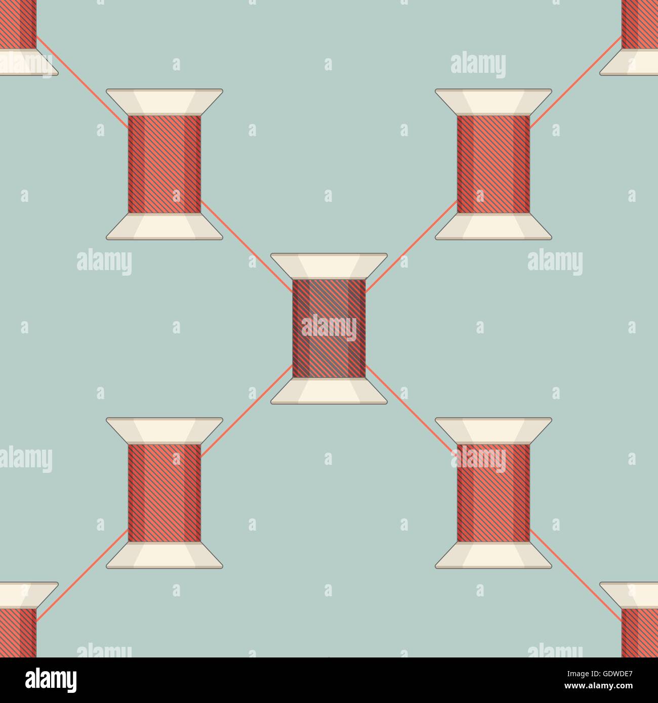 Spool thread texture seamless pattern Stock Vector Images - Alamy