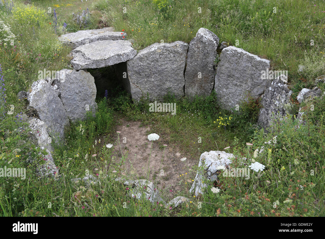 Neolithic. Passage grave. Dolmen of Moreco. 3200 a.C. Las Merindades ...