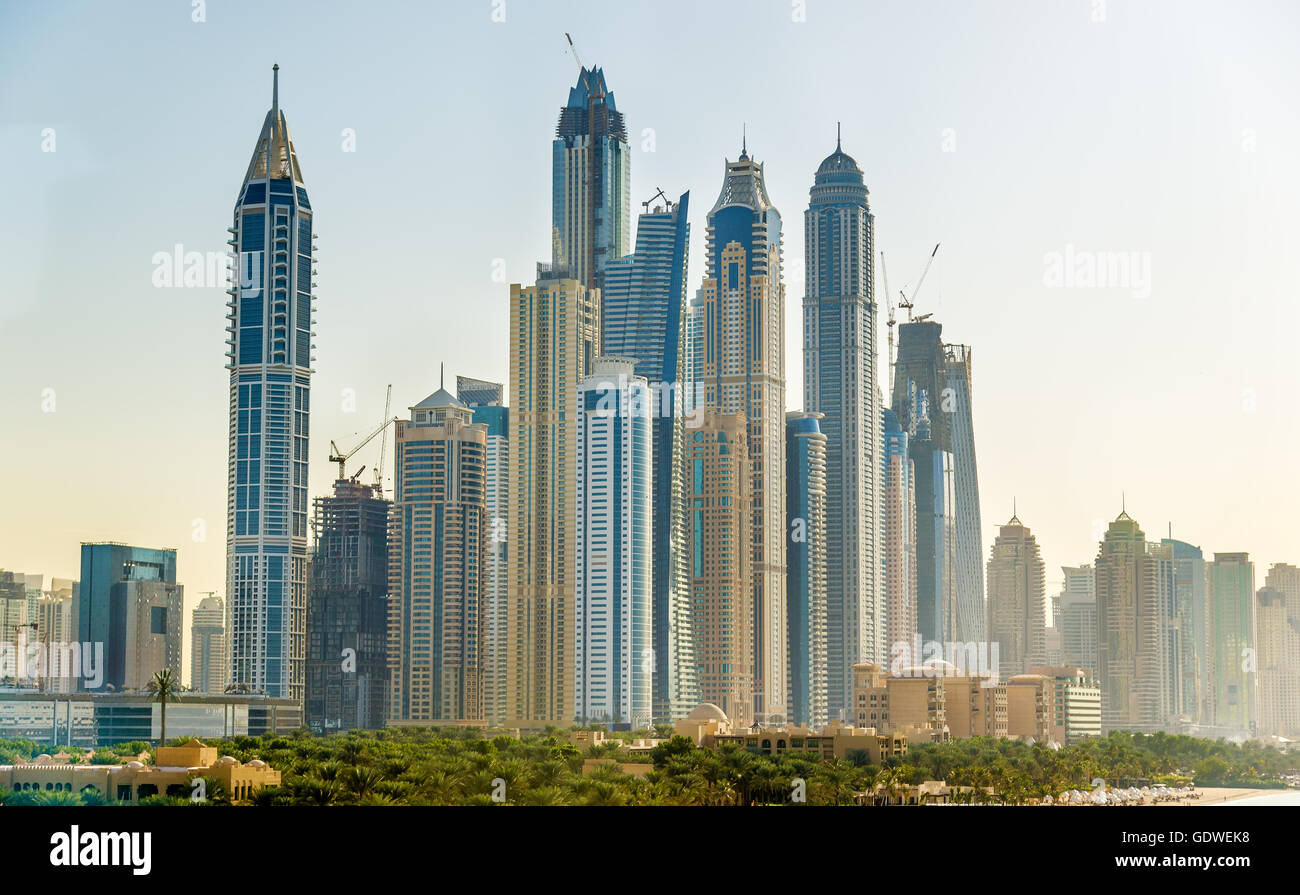 View of Jumeirah district in Dubai, UAE Stock Photo - Alamy