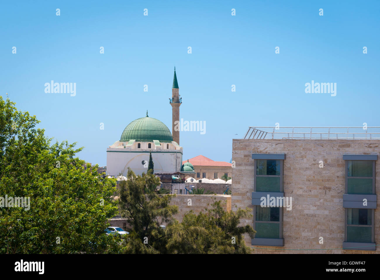 Israel Akko Acre Old City Town Mosque of el-Jazzar rebuilt 18th century ...