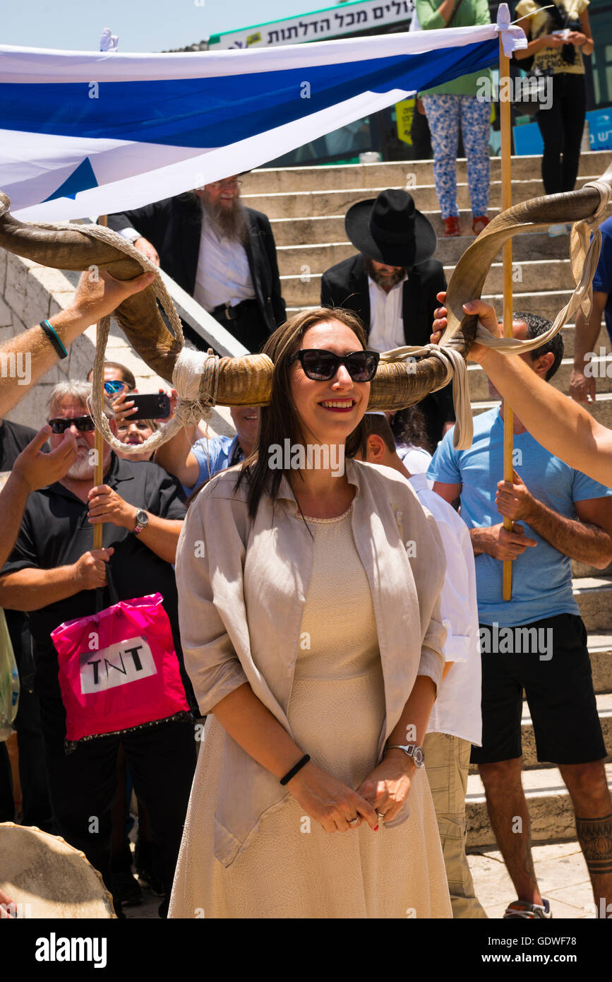 Israel Jerusalem Old City Bar Mitzvah mother of the Barmitzvah poses ...