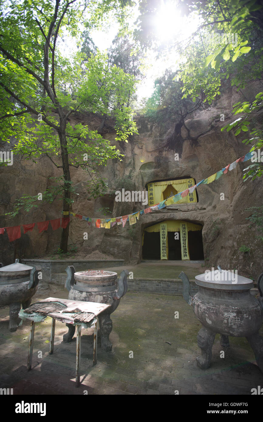 The Luoluo Cave, in Silver Mountain Pagoda Forest, in Beijing, China ...