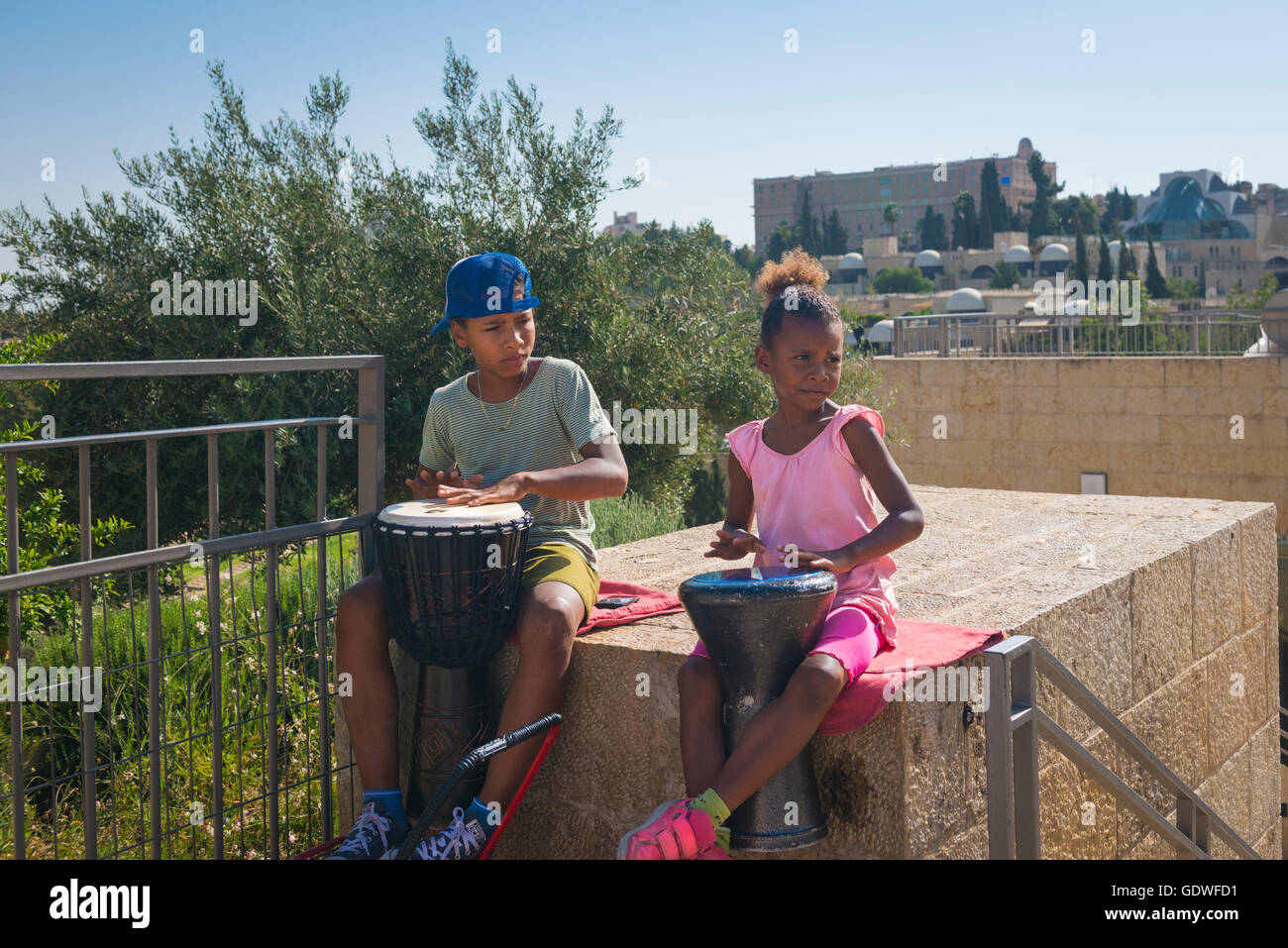 Israel Jerusalem City Center Centre Mamilla Mall cute kids children boy ...