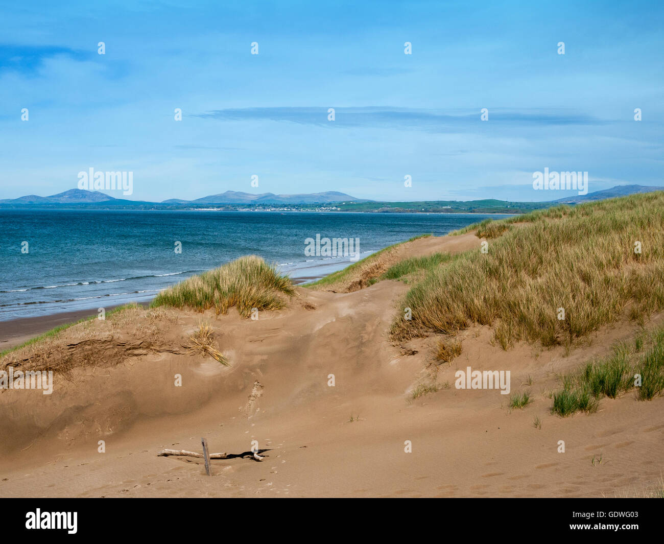 Harlech beach sand dunes harlech hi-res stock photography and images ...