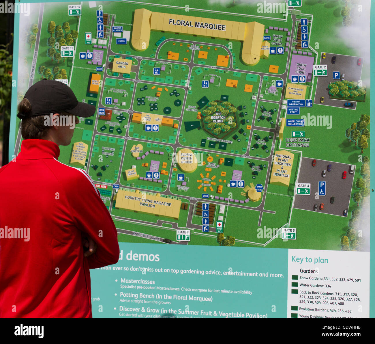 Information Point guide map, garden design layout, fabulous floral ...