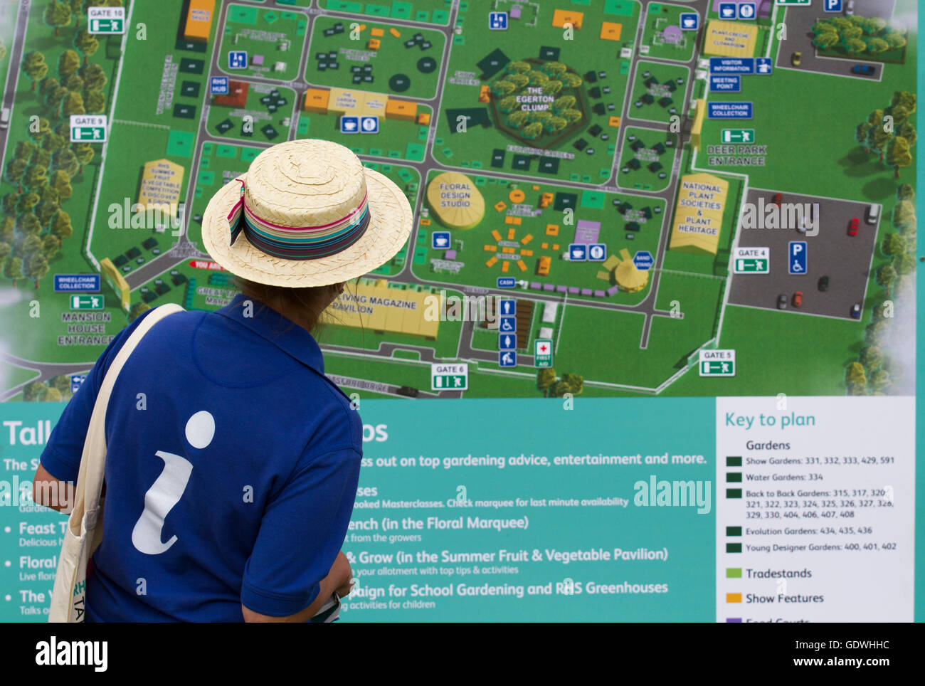 Information Point guide map, garden design layout, fabulous floral ...