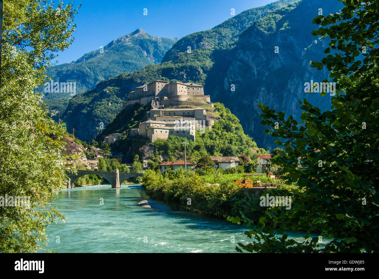 Forte di Bard (Bard Fort), a 19th Century fortified complex built by ...