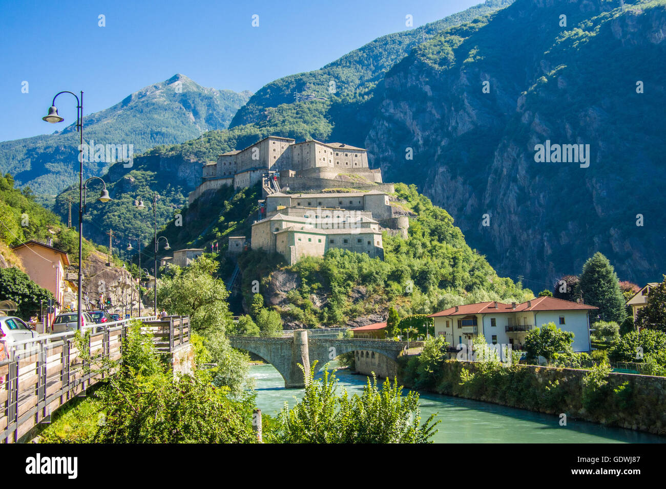 Forte di Bard (Bard Fort), a 19th Century fortified complex built by ...