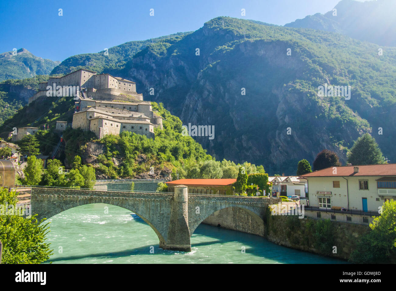 Forte di Bard (Bard Fort), a 19th Century fortified complex built by ...