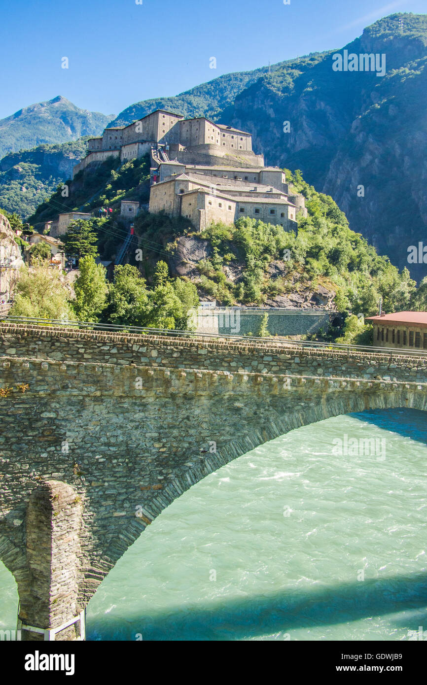 Forte di Bard (Bard Fort), a 19th Century fortified complex built by ...