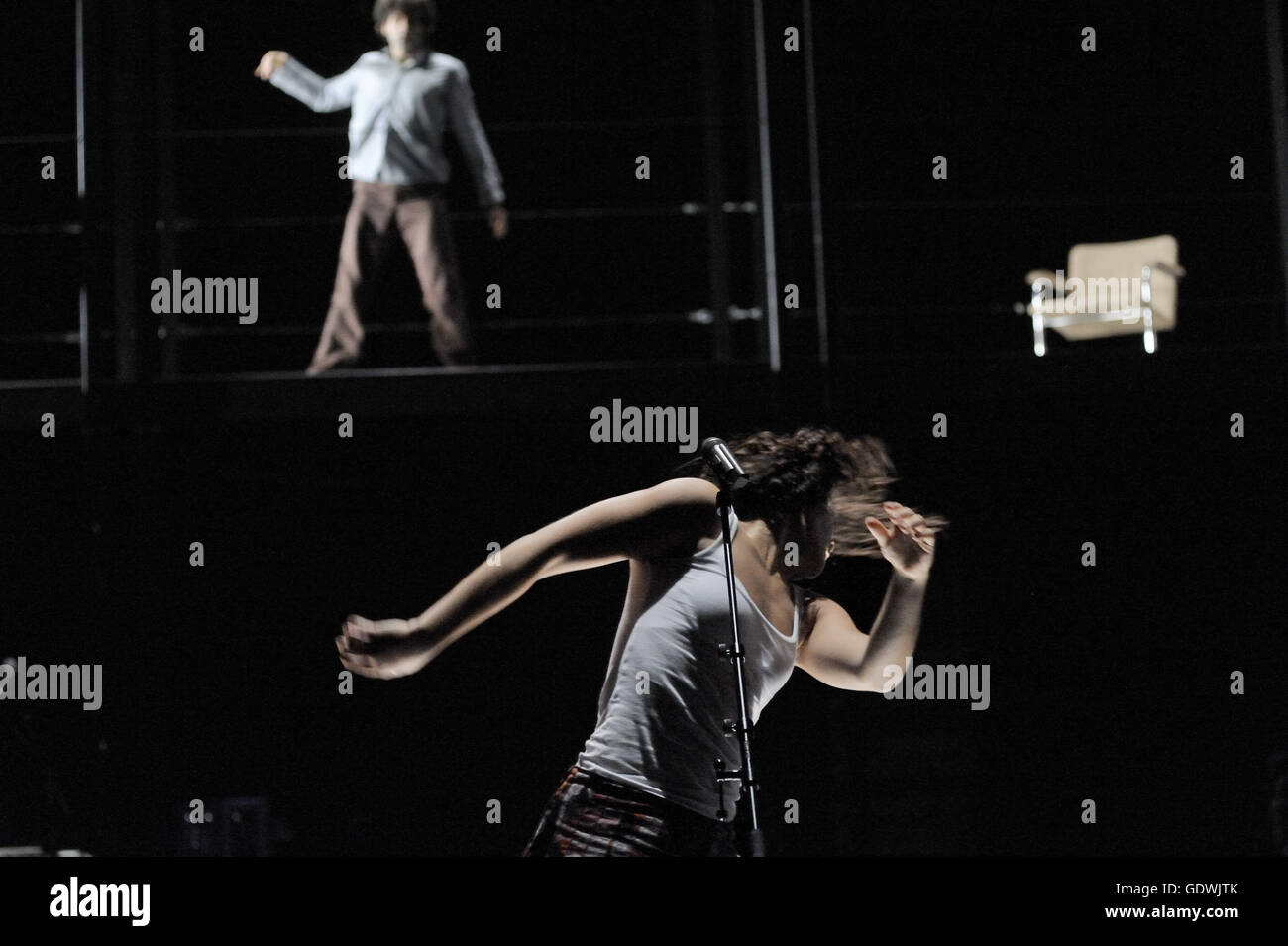 Project theater dance by falk richter anouk van dijk hi-res stock ...