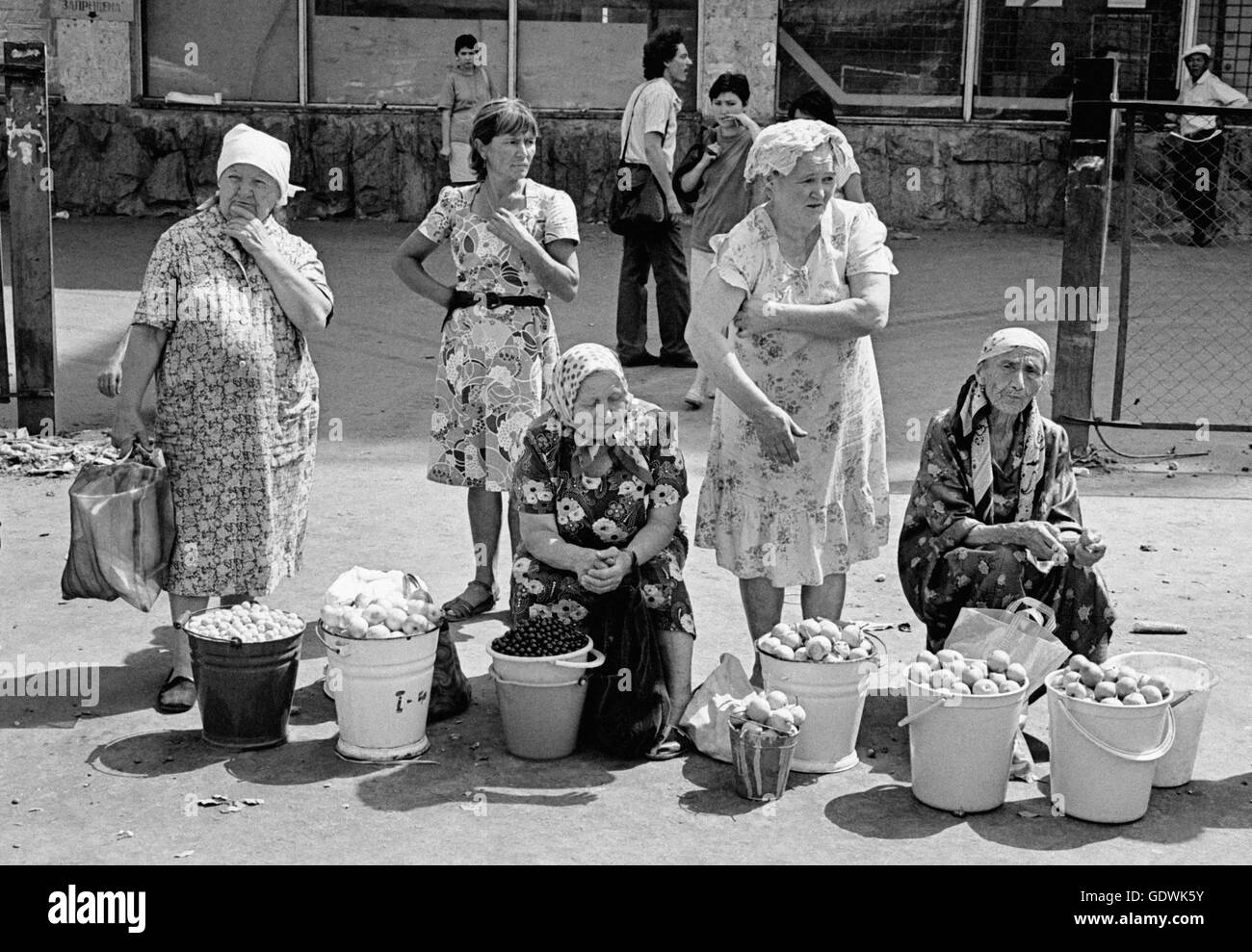Market in Alma Ata Stock Photo - Alamy