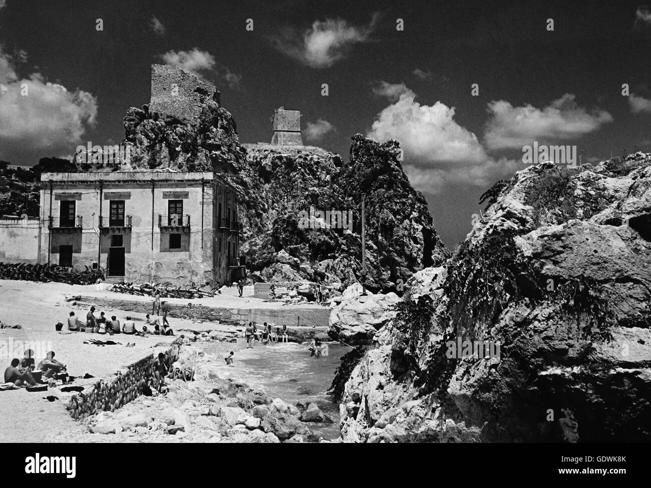 80s beach scene Black and White Stock Photos & Images - Alamy