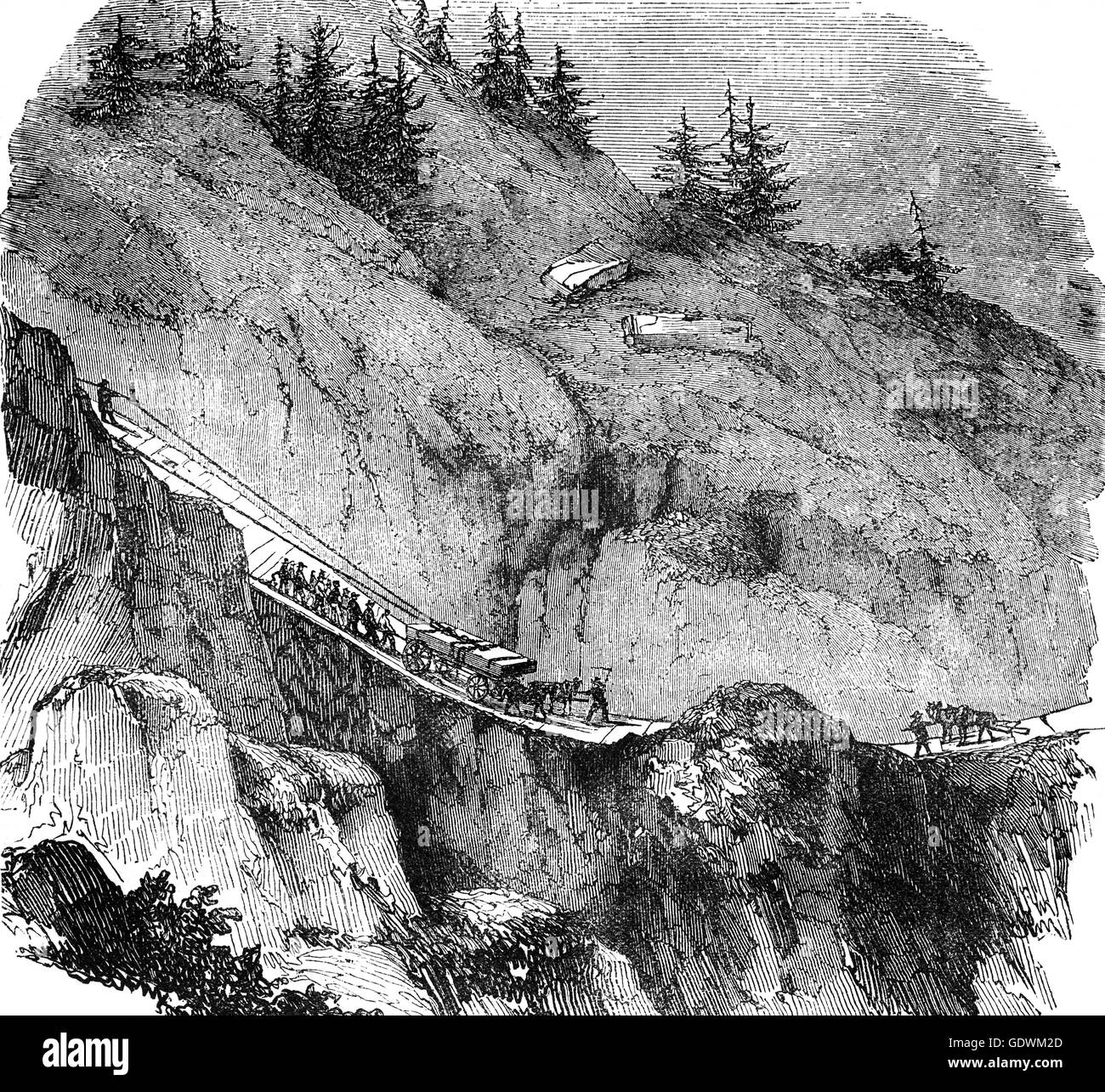 Bridge over ravine hi-res stock photography and images - Alamy