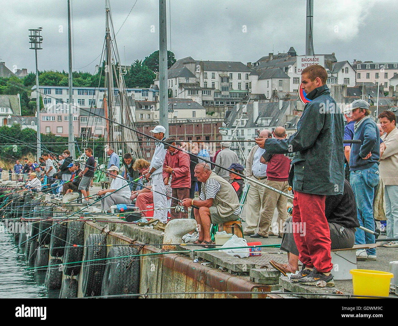 fishing at Douarnenez harbour, Brittany France Stock Photo - Alamy