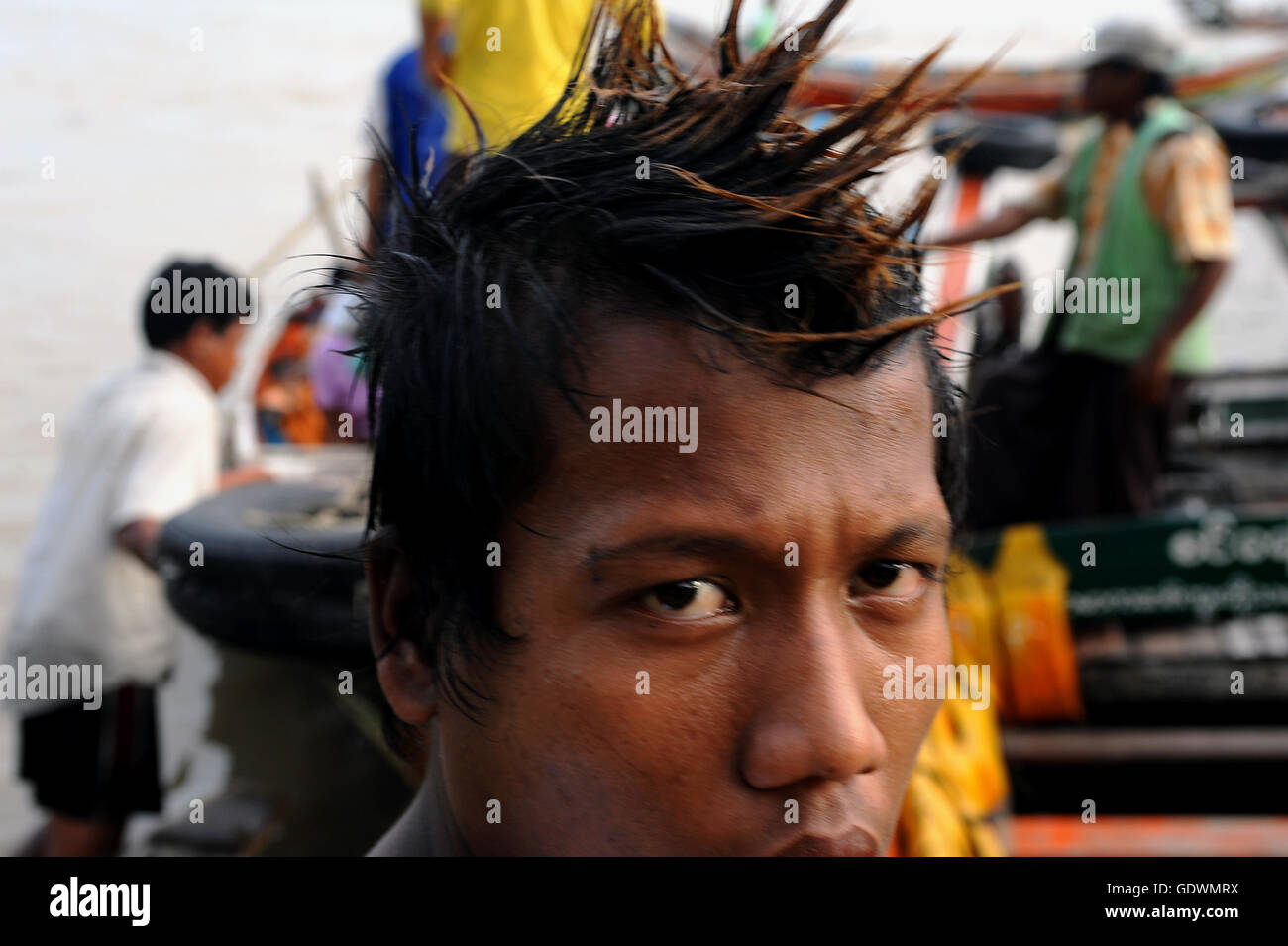 Portrait of a boat boy Stock Photo - Alamy