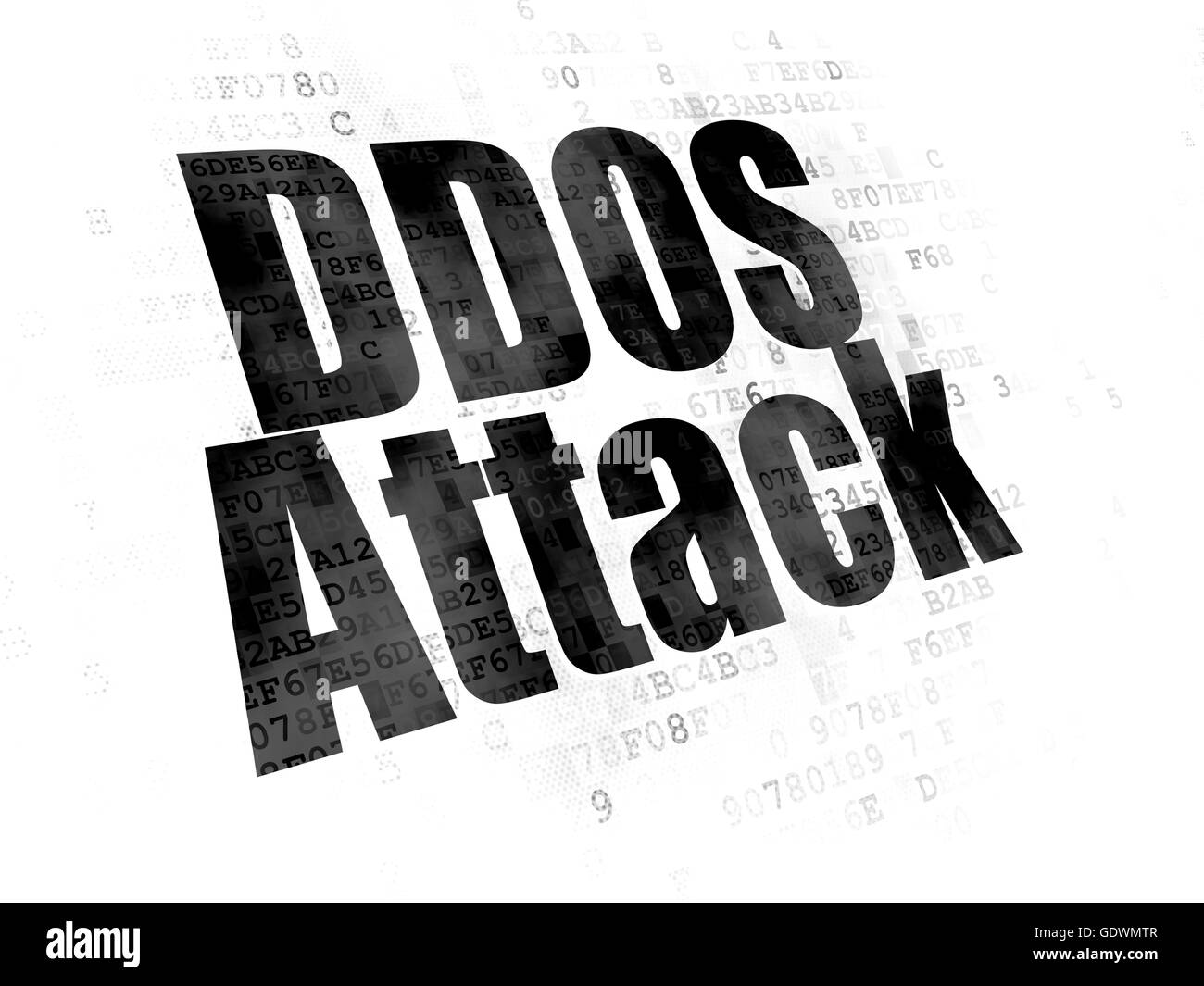 Security concept: DDOS Attack on Digital background Stock Photo - Alamy