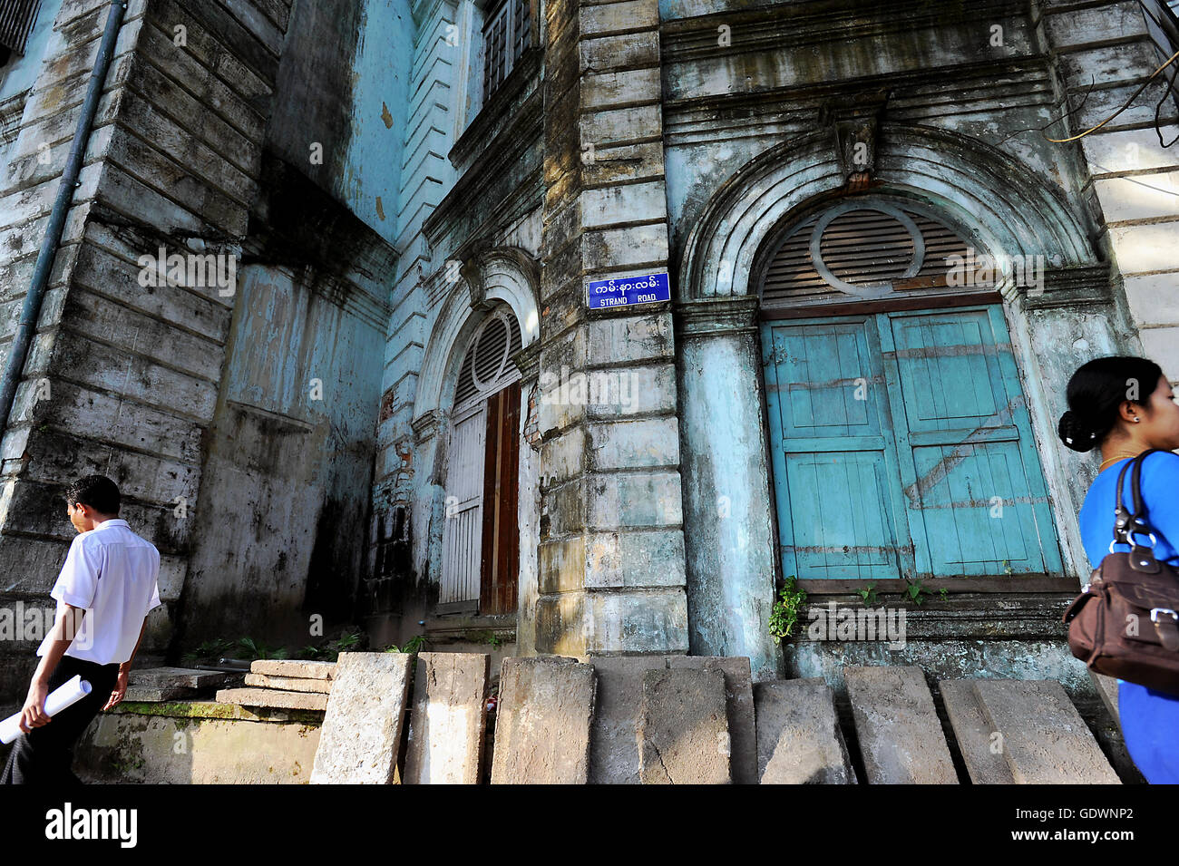 Building on Strand Road Stock Photo - Alamy