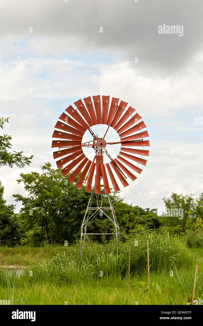 Old windmill with rusty wheel hi-res stock photography and images - Alamy