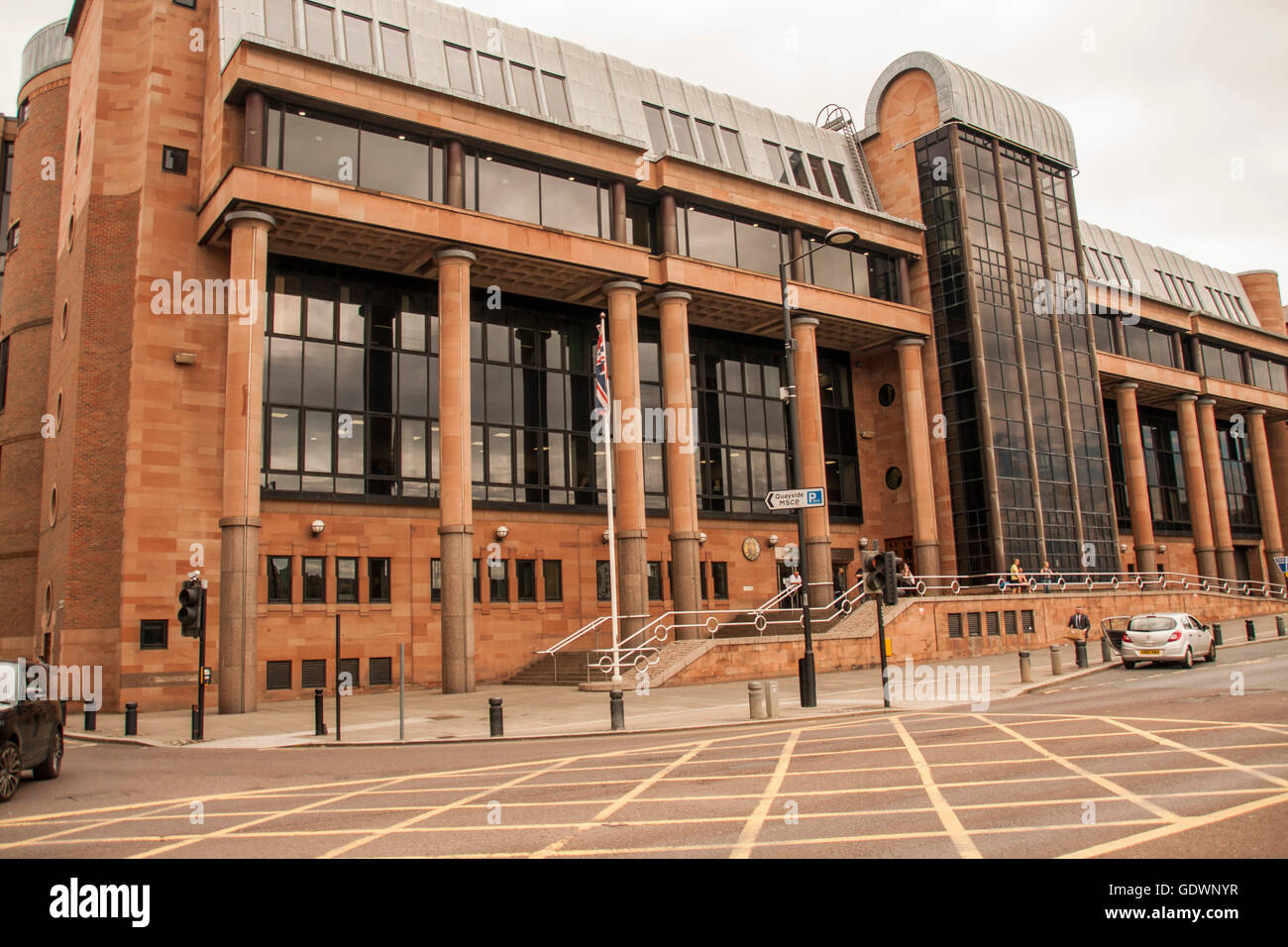 The Combined Law Courts on Newcastle Quayside Stock Photo - Alamy