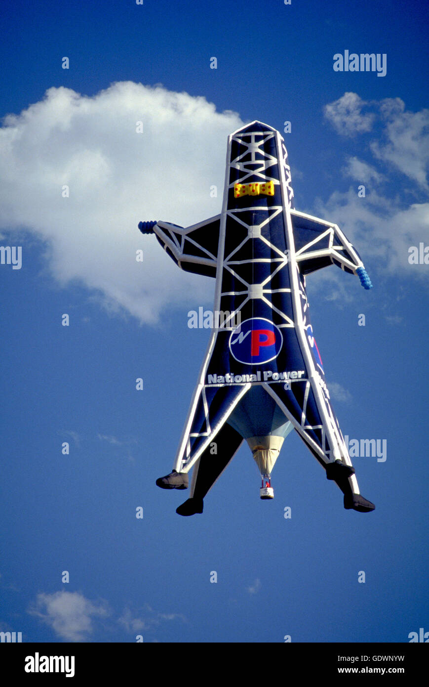"National Power" flying electricity pylon special shape hot air balloon ...