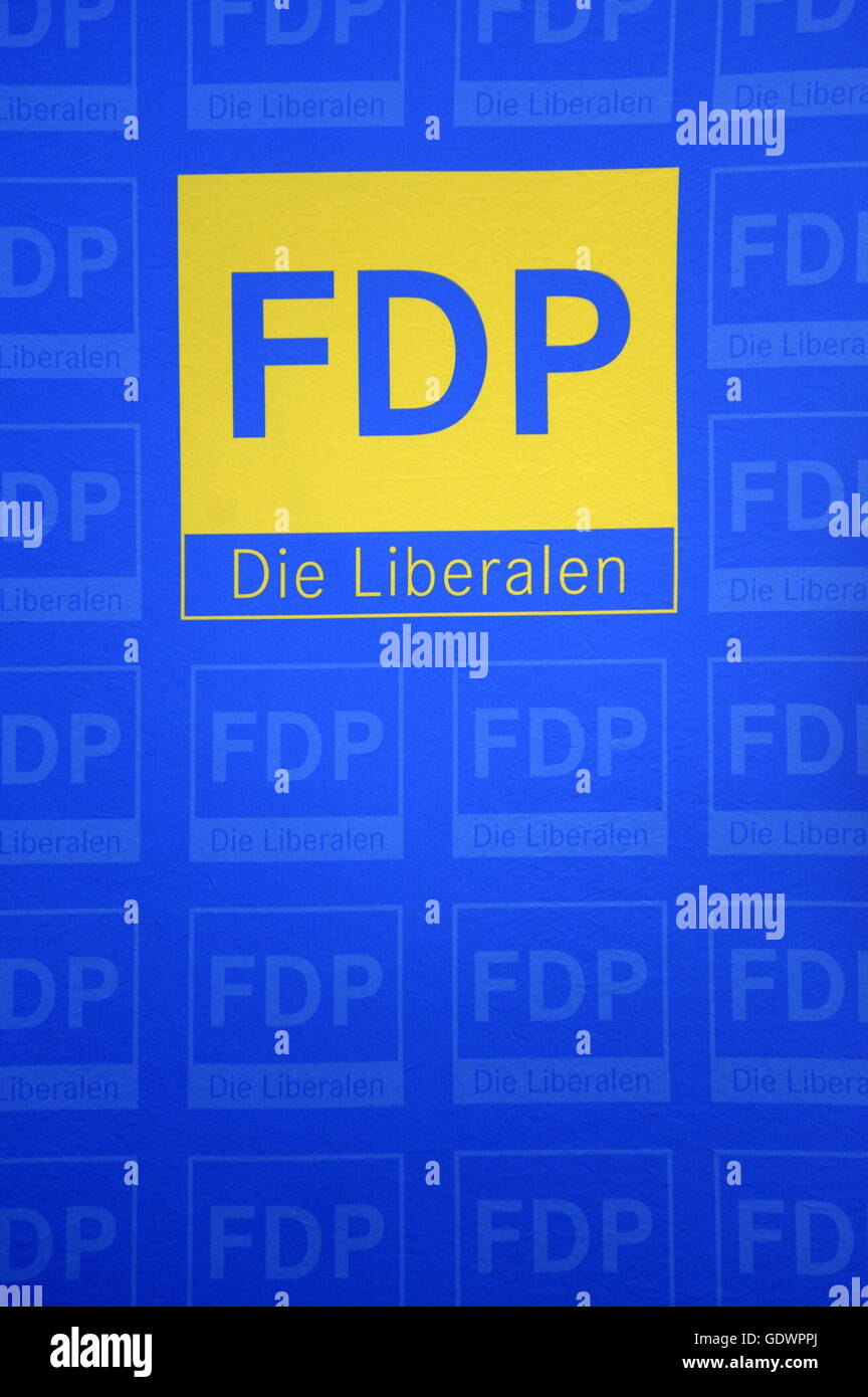 Berlin germany fdp logo hi-res stock photography and images - Alamy