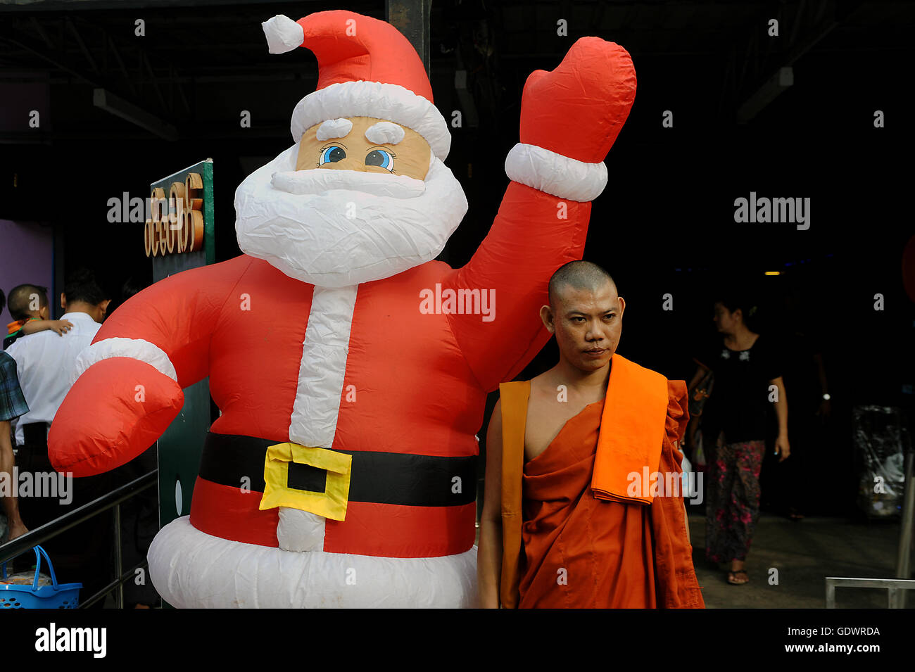 Santa claus figure stands hi-res stock photography and images - Alamy