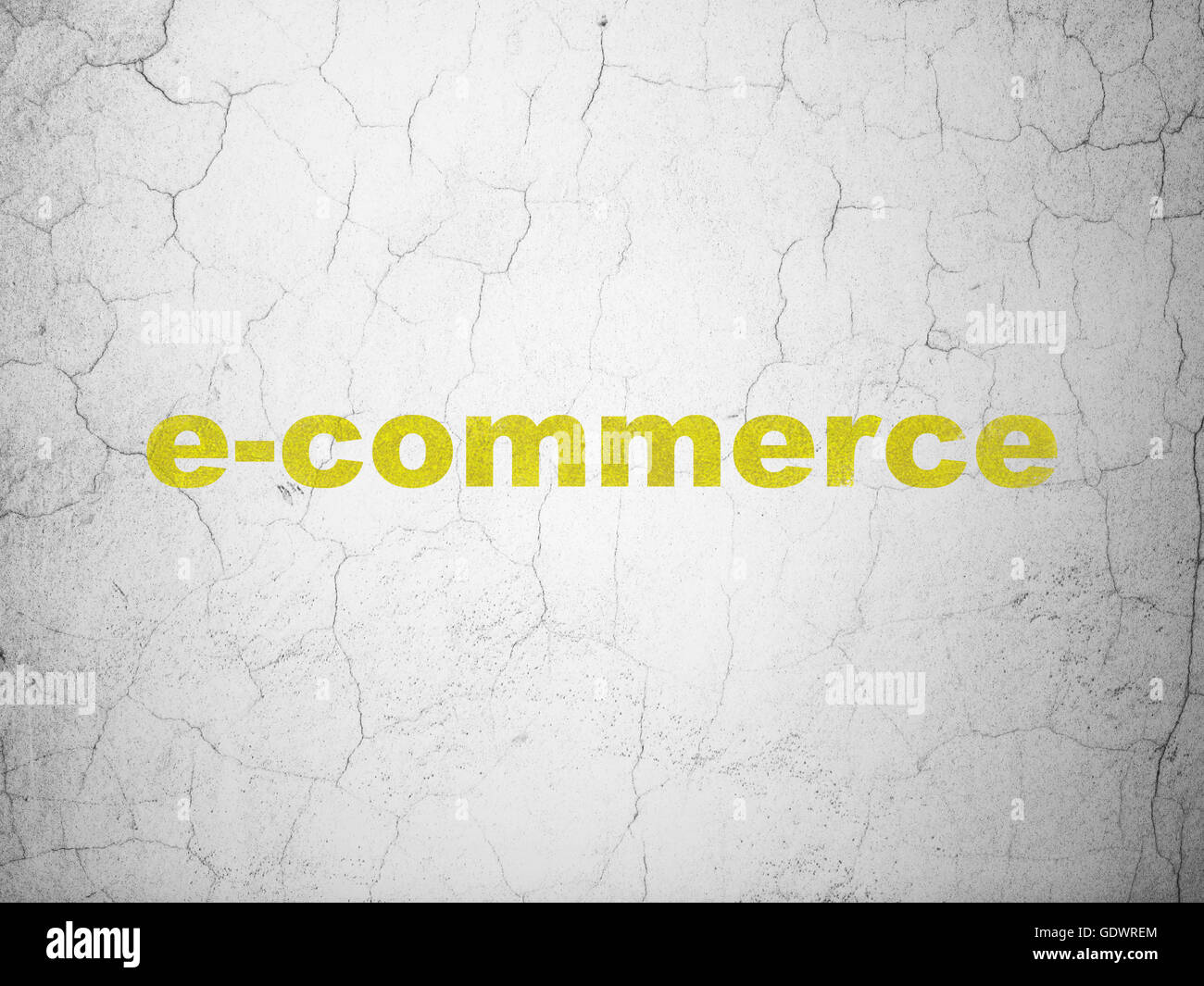 Business concept: E-commerce on wall background Stock Photo - Alamy