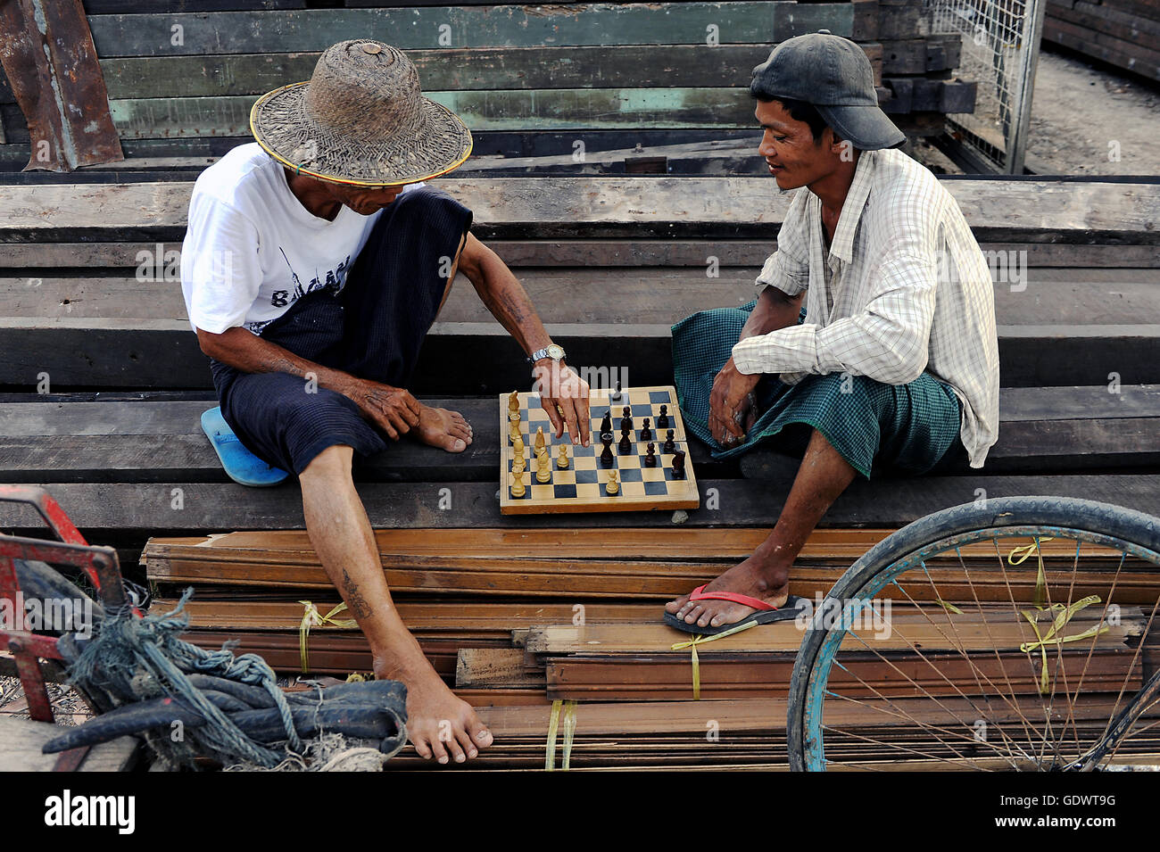 Chess players in Dala Stock Photo - Alamy