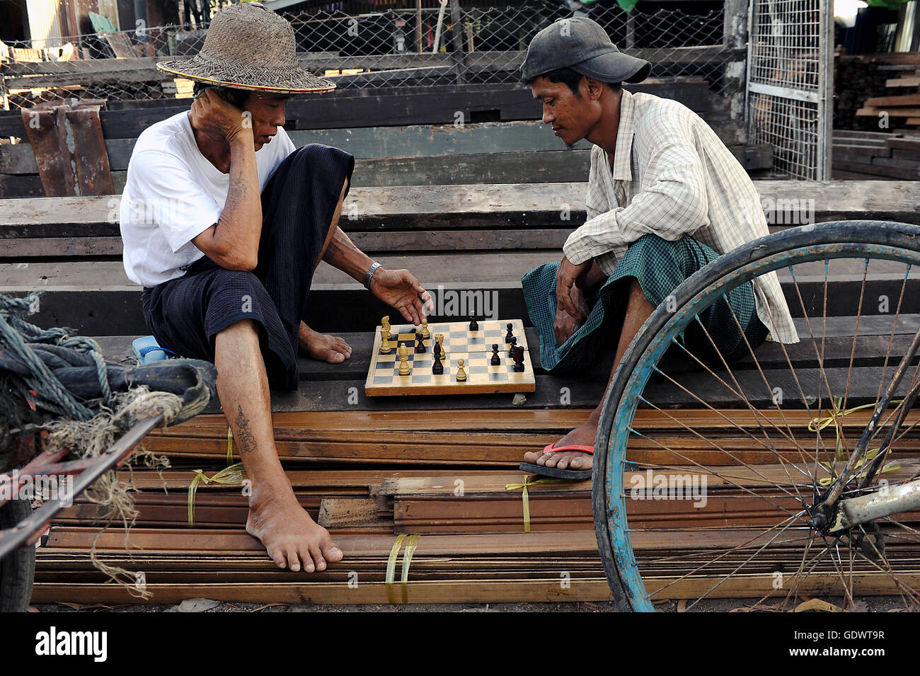 Chess players in Dala Stock Photo - Alamy