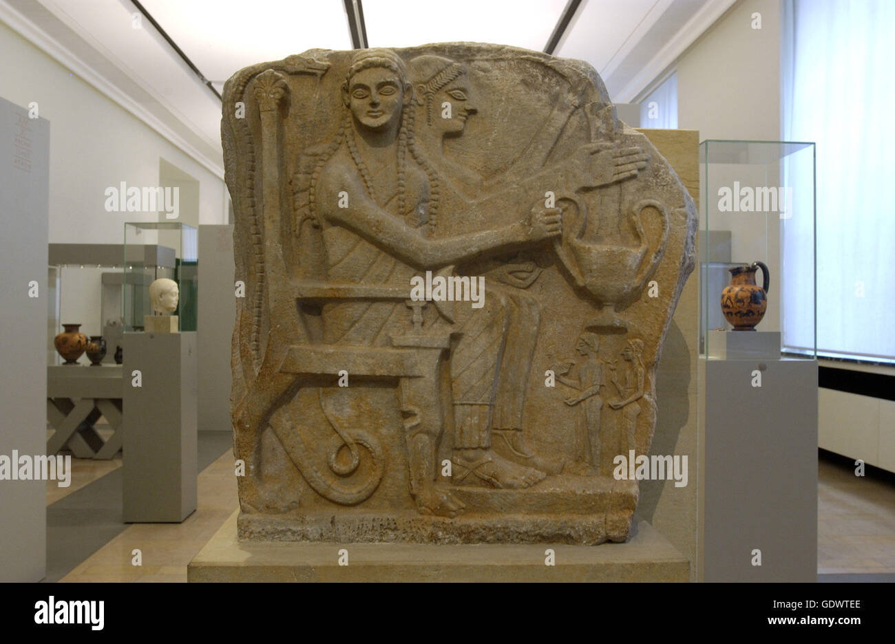 "The exhibition ""The Roman Boxer"" in the Altes Museum Stock Photo - Alamy
