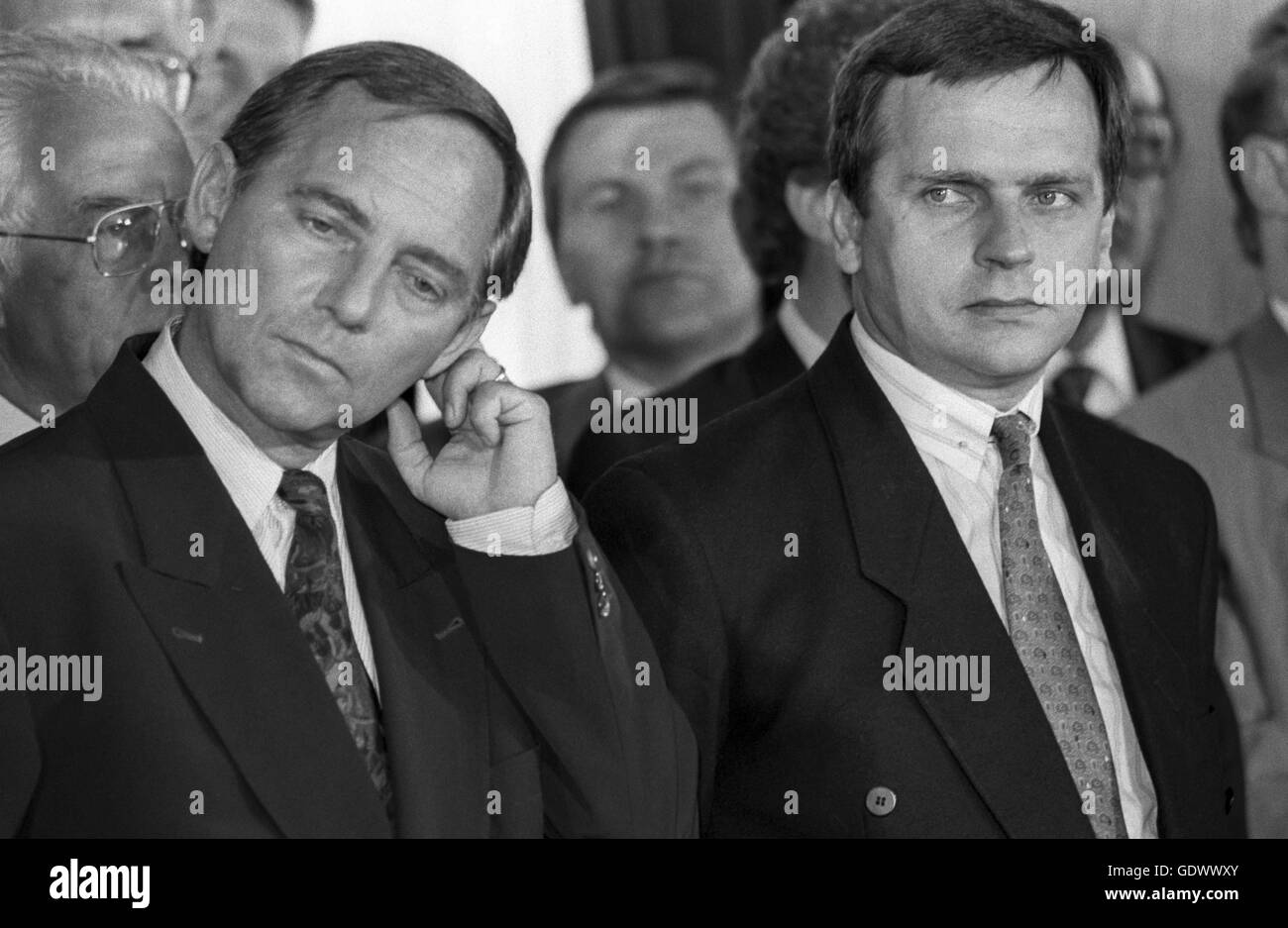 German unification treaty 1990 Black and White Stock Photos & Images ...