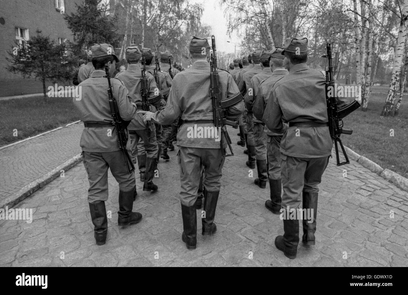 On the military training area of the CIS Armed Forces in Altengrabow ...