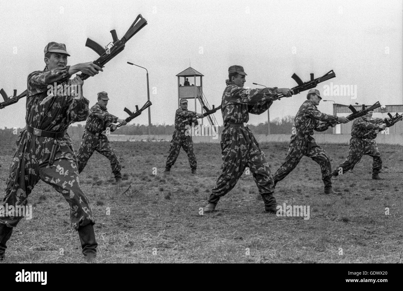 On the military training area of the CIS Armed Forces in Altengrabow ...