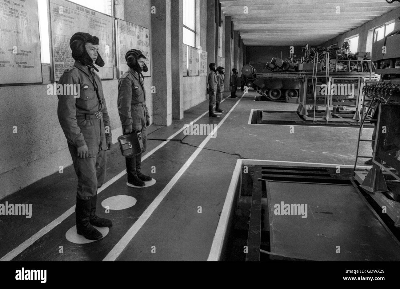 On the military training area of the CIS Armed Forces in Altengrabow ...