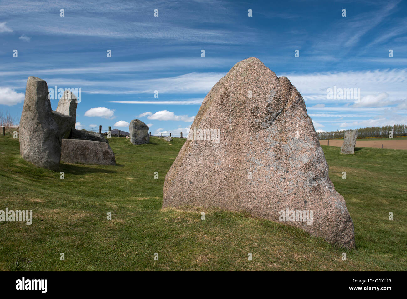 Easter aquhorthies stone circle hi-res stock photography and images - Alamy