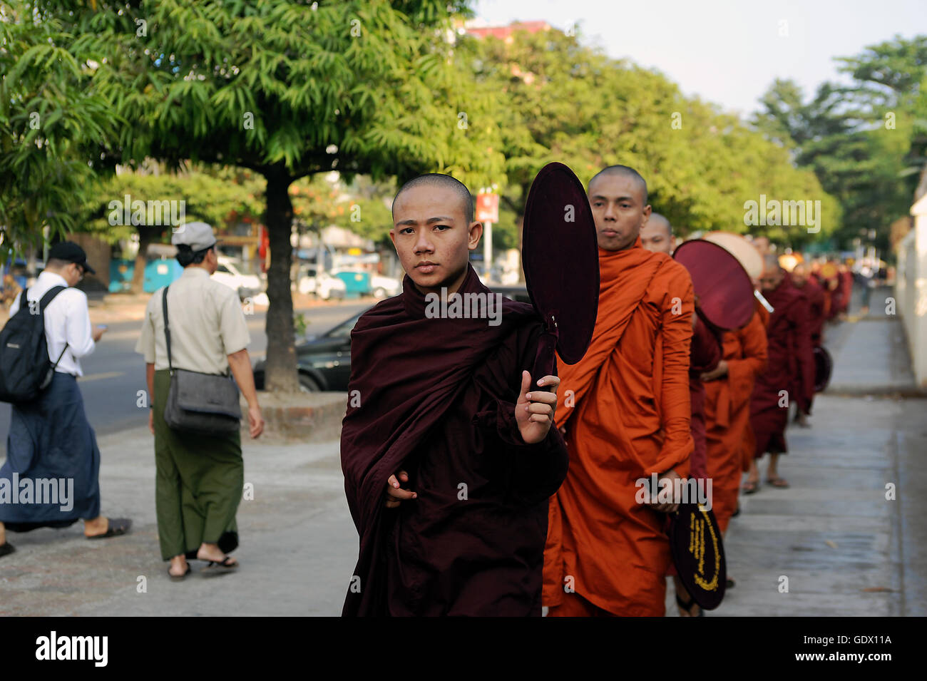 Marching monks hi-res stock photography and images - Alamy