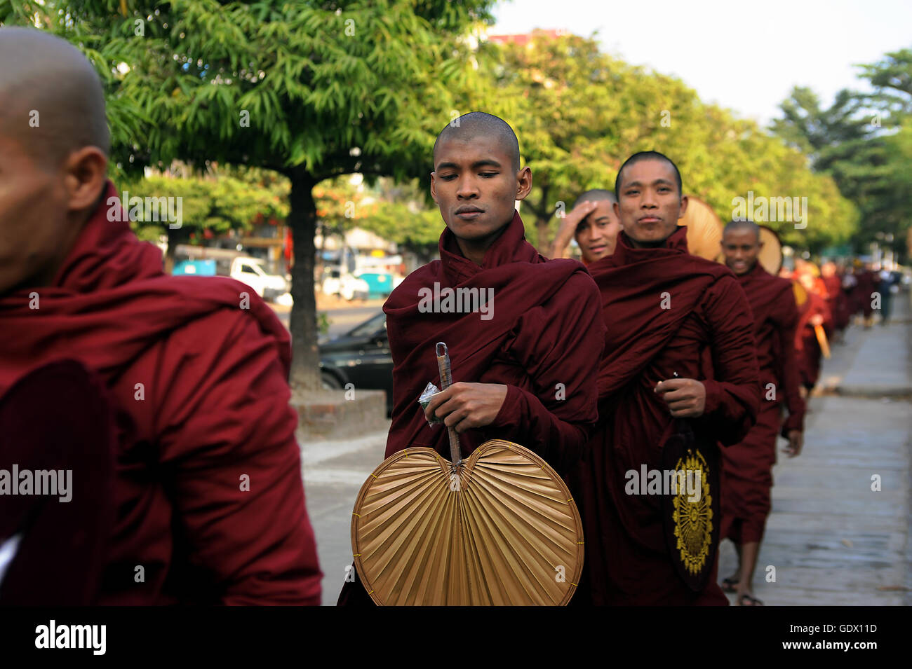 Marching monks hi-res stock photography and images - Alamy