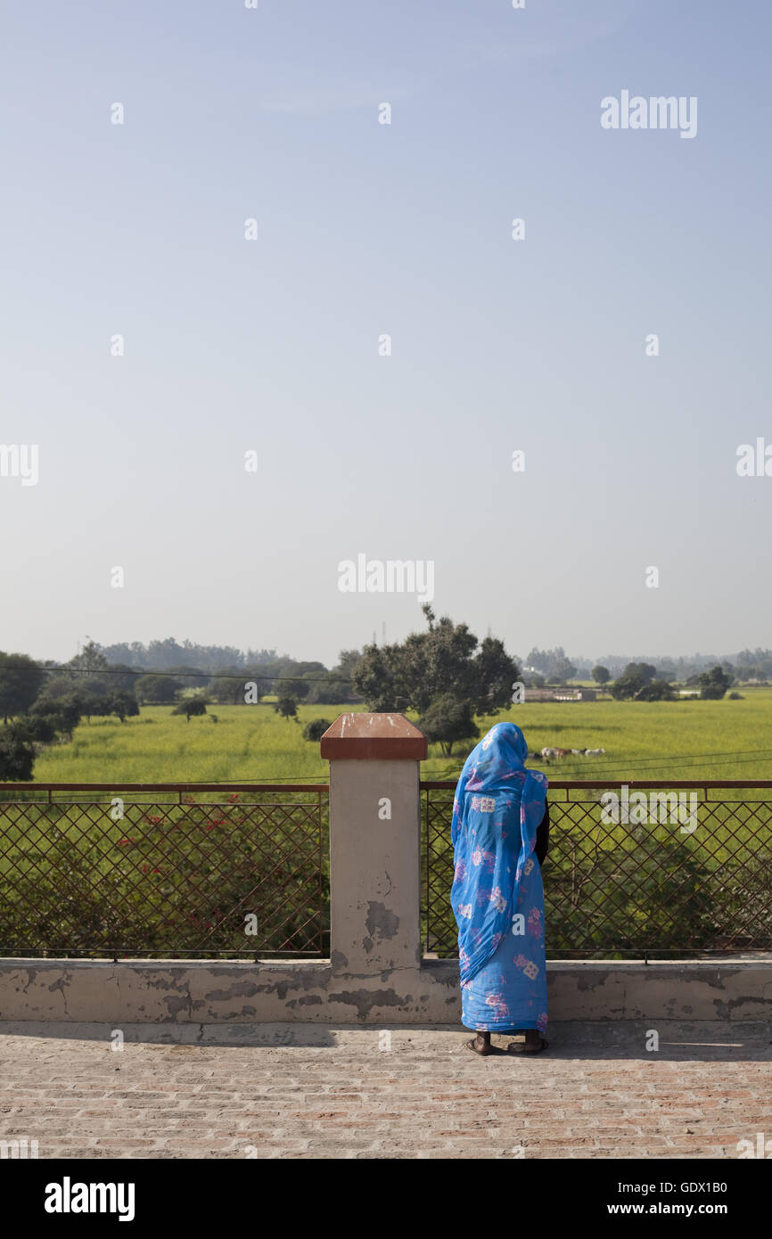 Indian widow standing hi-res stock photography and images - Alamy