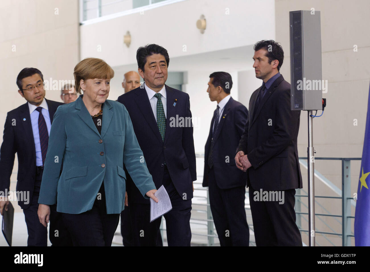 German Chancellor Angela Merkel Right High Resolution Stock Photography ...