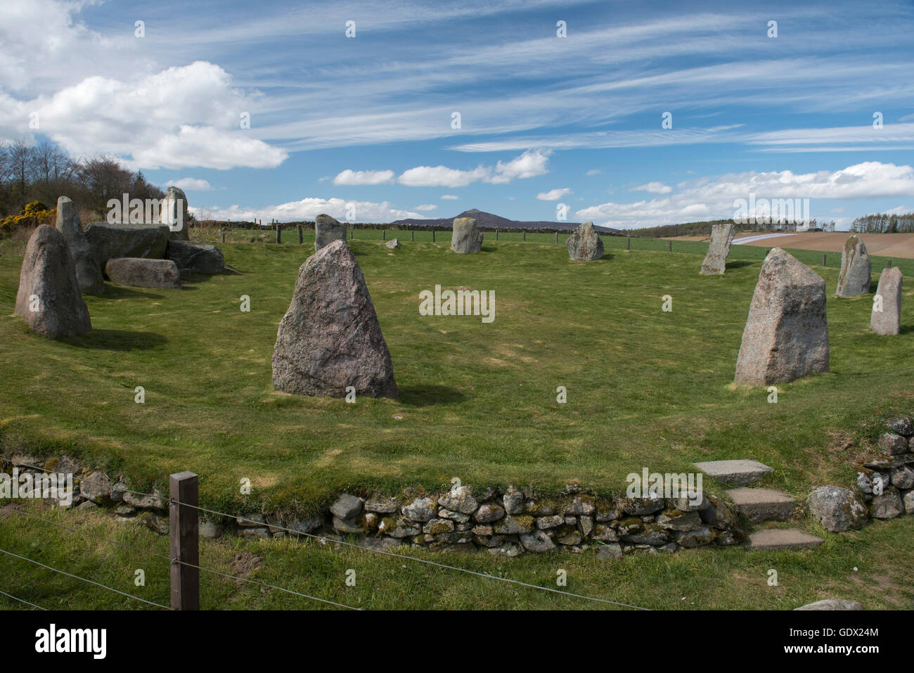 East Aquhorthies Stone Circle, Inverurie, Aberdeenshire, Scotland Stock ...
