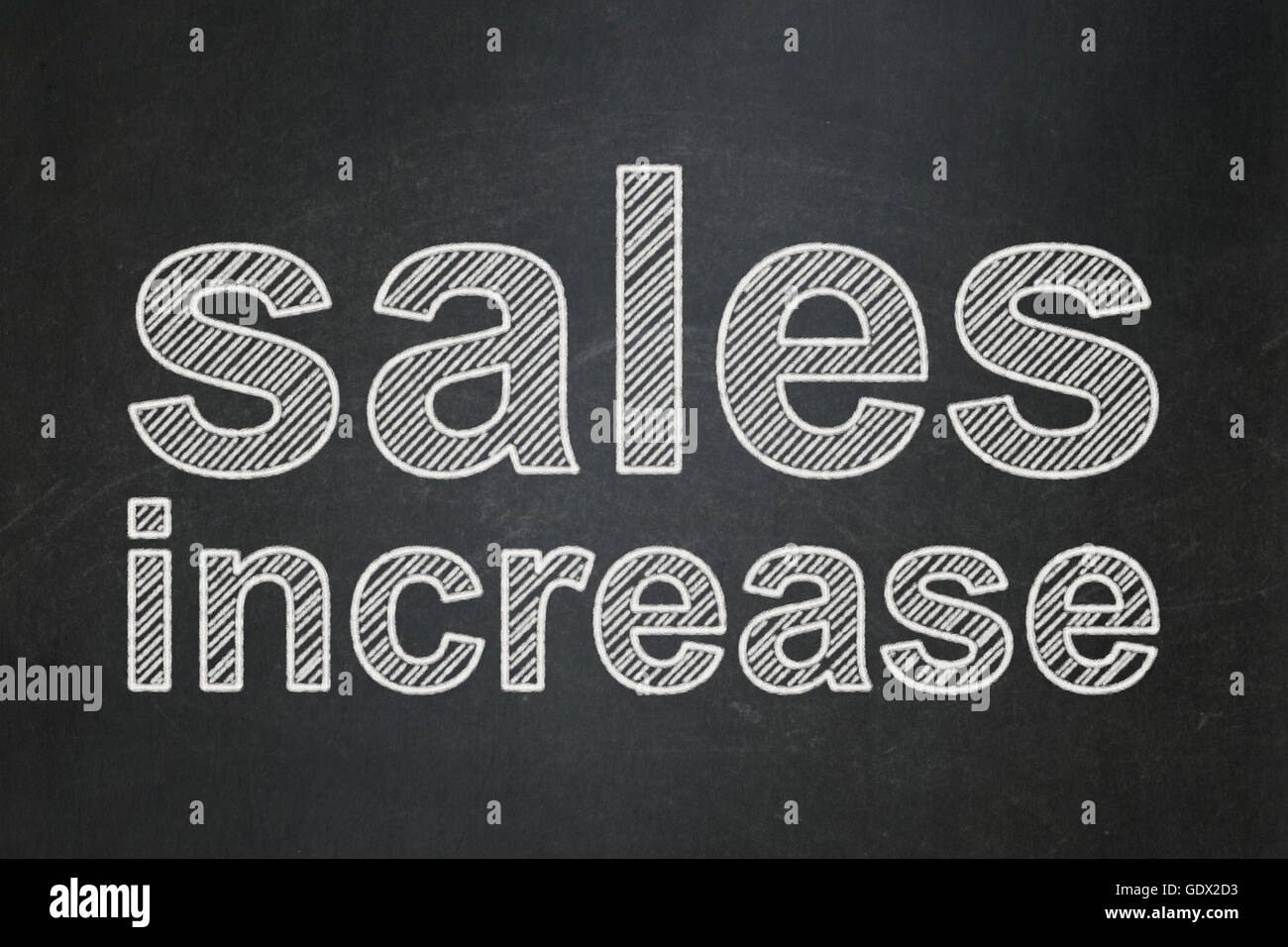 Marketing concept: Sales Increase on chalkboard background Stock Photo ...