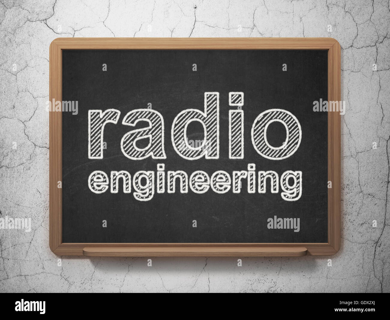 Science concept: Radio Engineering on chalkboard background Stock Photo ...