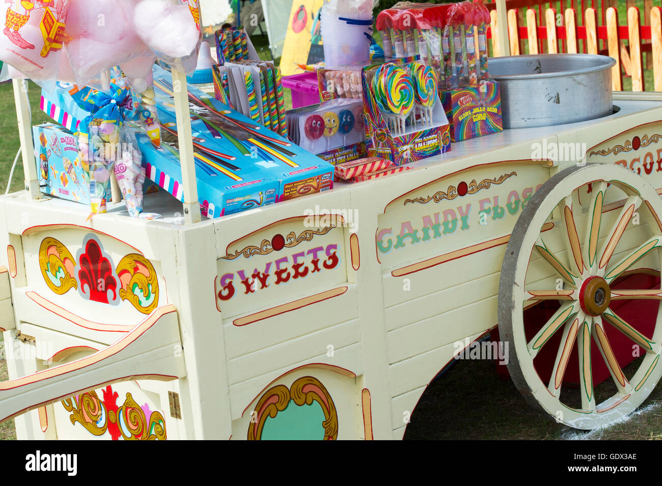 Vintage Sweet Stall at the Thames Traditional Boat Festival, Fawley ...