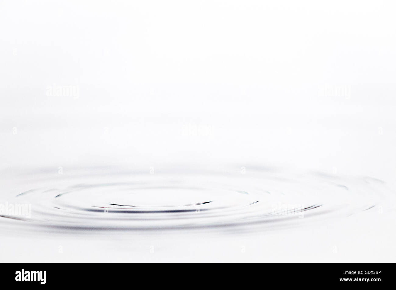 Abstract Water Motion From Water Droplet Falling Into Pond Stock Photo ...